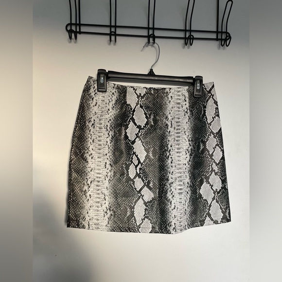by the way. | Skirts | By The Way Faux Snake Skin Mini Skirt | Poshmark
